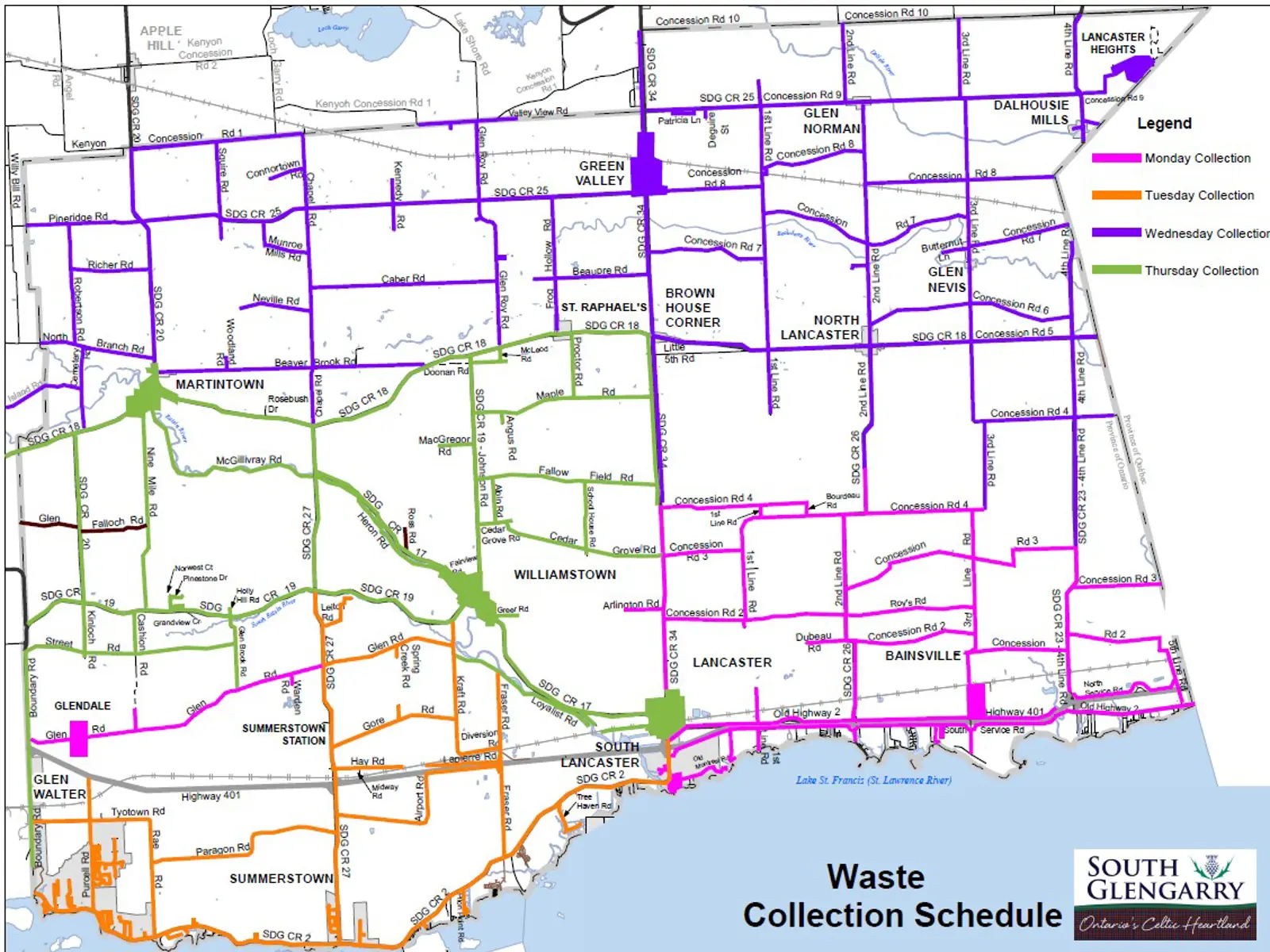 Garbage Collection | Township of South Glengarry